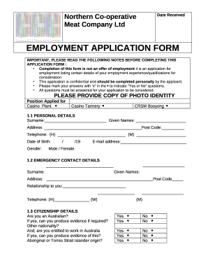 IMPORTANT, PLEASE READ THE FOLLOWING NOTES BEFORE COMPLETING THIS ...