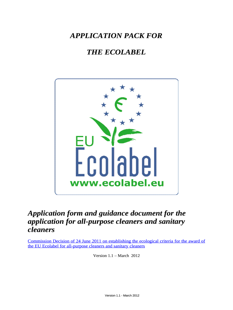 Application and guidance document for the application for all-purpose ...