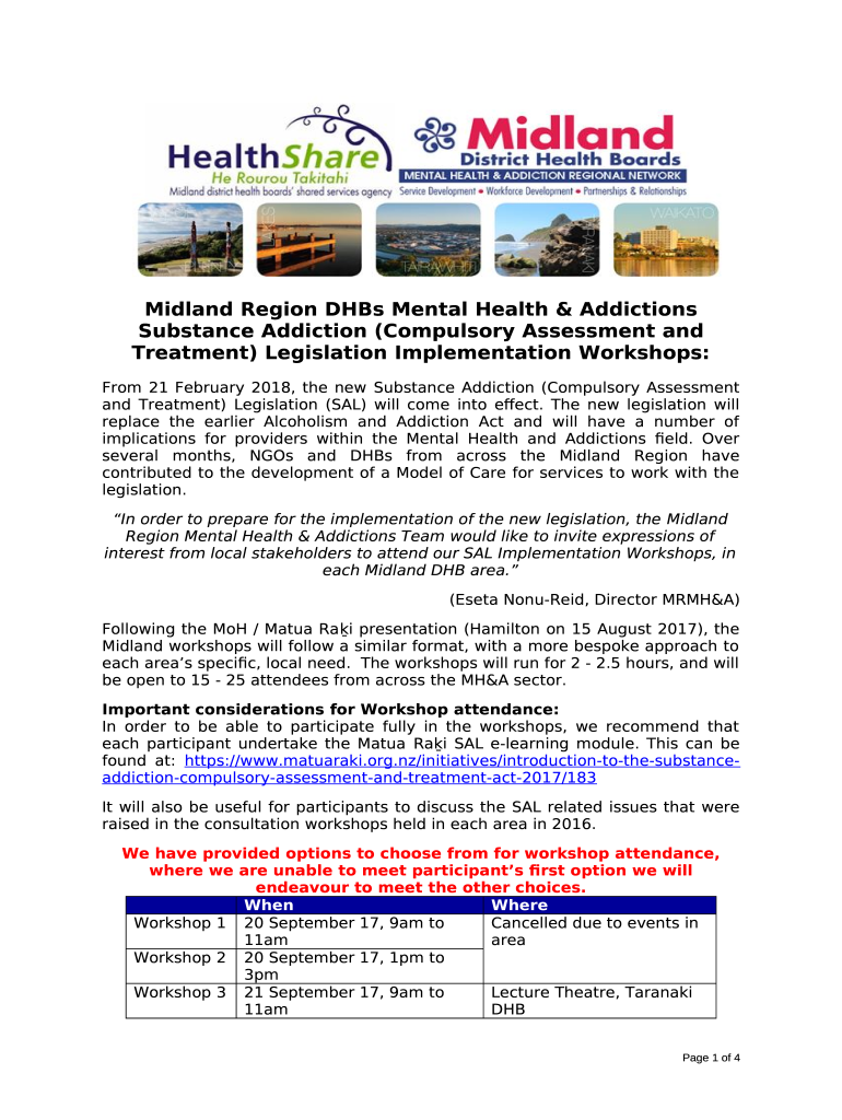 Midland Region DHBs Mental Health & Addictions Substance Addiction ...