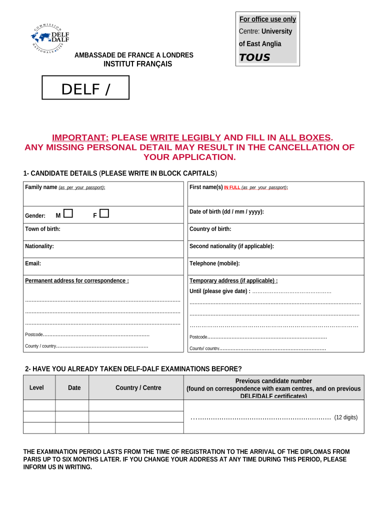 IMPORTANT: PLEASE WRITE LEGIBLY AND FILL IN ALL BOXES ... Doc Template ...