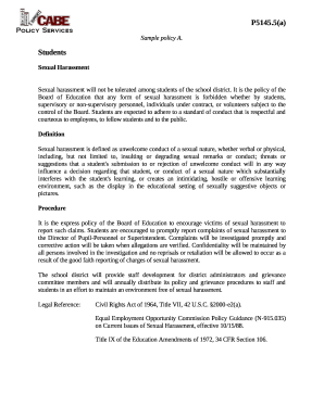 Sample policy A Doc Template | pdfFiller