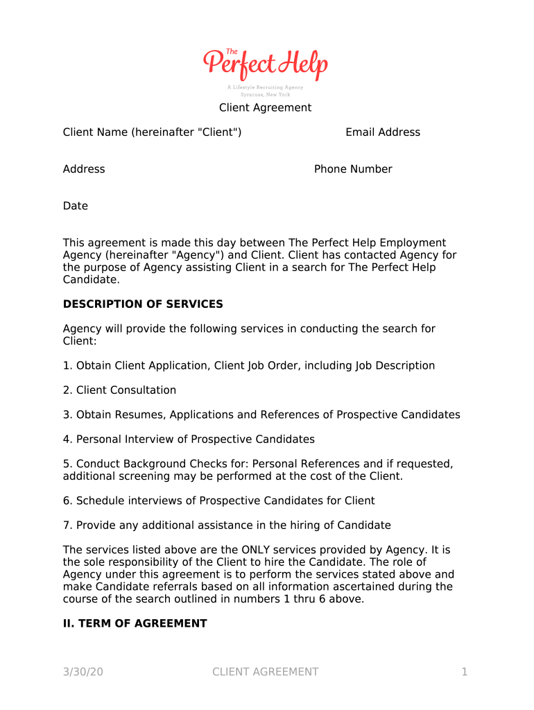 EmailMe - Copy of Client Ination And Contract Agreement Doc Template | pdfFiller