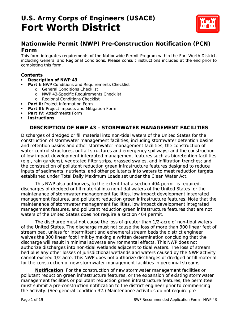 NATIONWIDE PERMIT 12 DEPARTMENT OF THE ARMY CORPS OF ... Doc Template ...