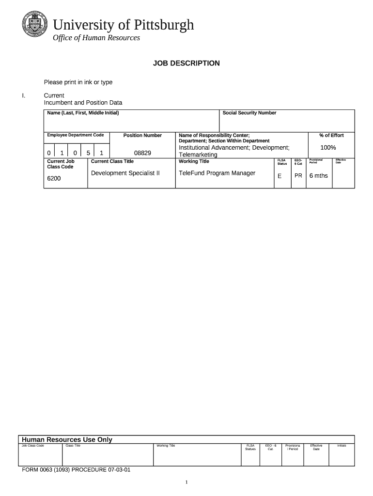 Incumbent and Position Data Doc Template | pdfFiller