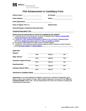 PhD Student Progress Doc Template | pdfFiller