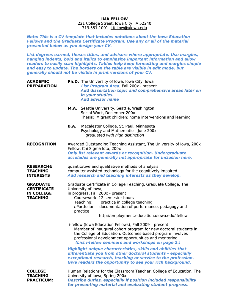 education.uiowa.edu Doc Template | pdfFiller