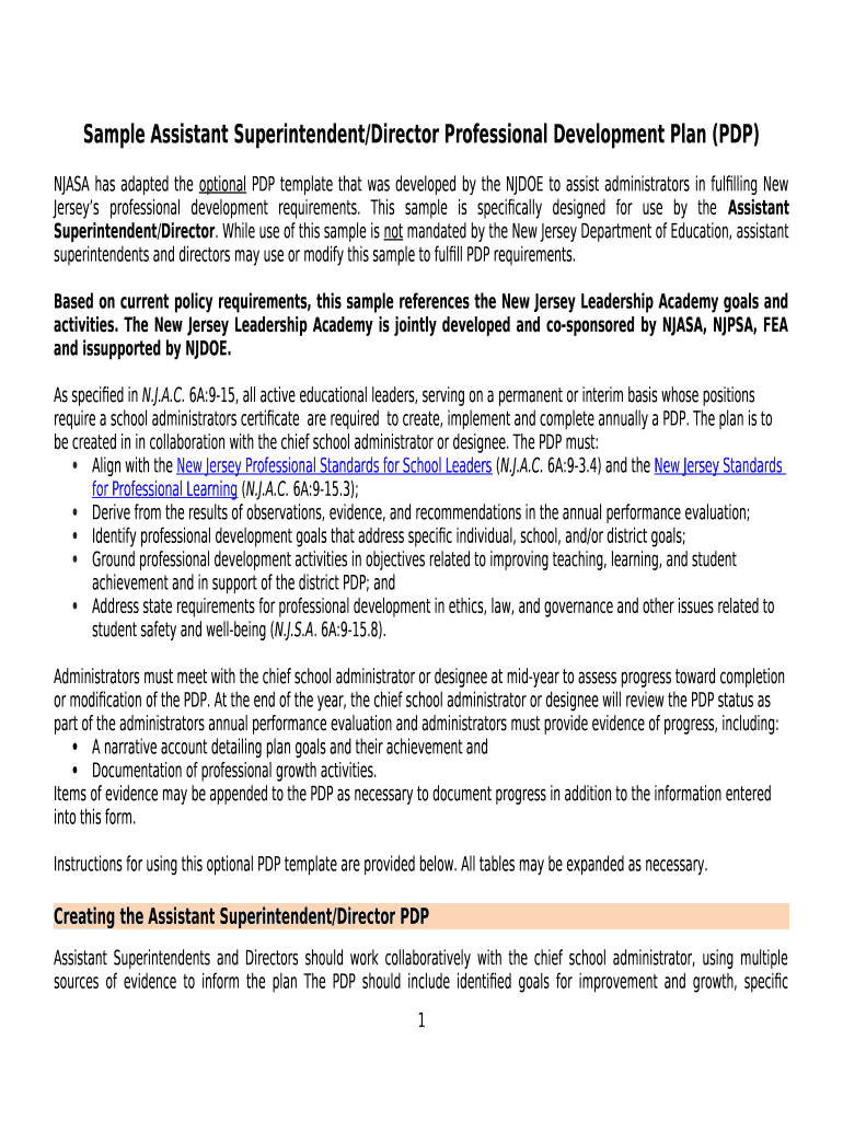 Optional CSA PDP Template and Sample - NJ.gov Doc Template | pdfFiller