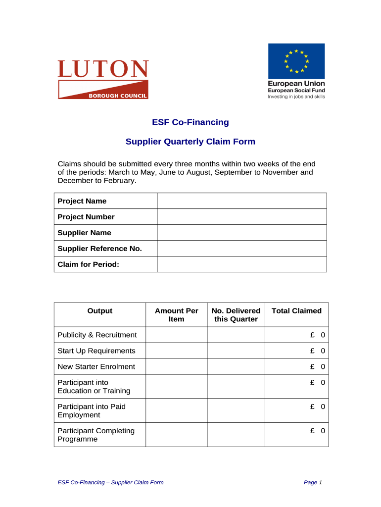 supplier claim Doc Template | pdfFiller