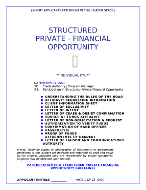 Know Your Client. Compliance Documents Doc Template | pdfFiller