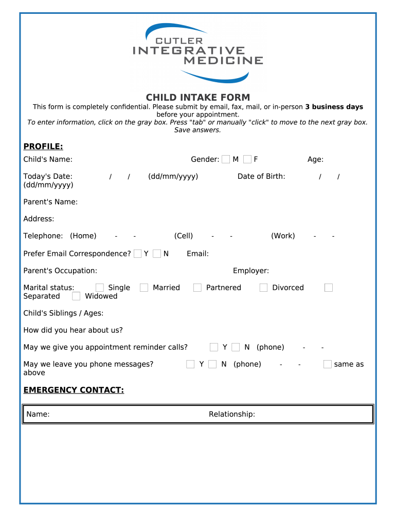 Intake and Ined Consent , please print and ... Doc Template | pdfFiller