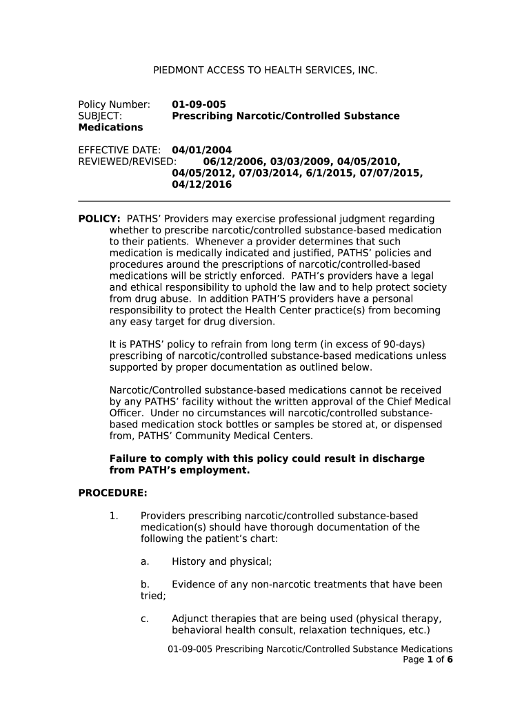 Program Statement 6360.01, Pharmacy Services - BOP Doc Template | pdfFiller