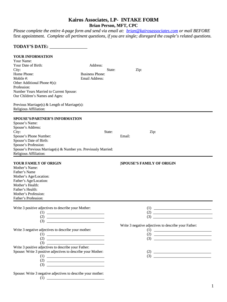 Please complete the entire 3-page and return via email to Lisa Sullivan ...