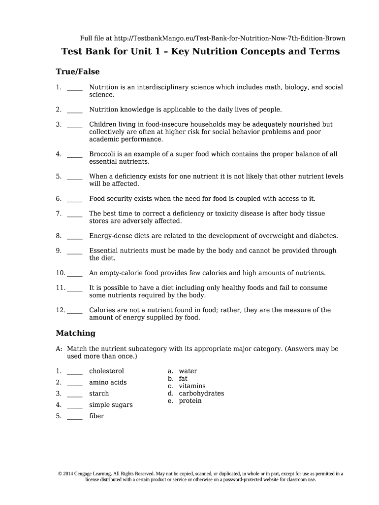 FREE Sample Here - We can offer most test bank and Doc Template | pdfFiller