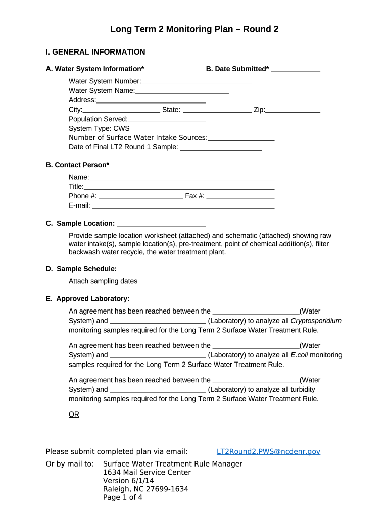 How to Develop a Monitoring Plan for a Public Water System Doc Template ...