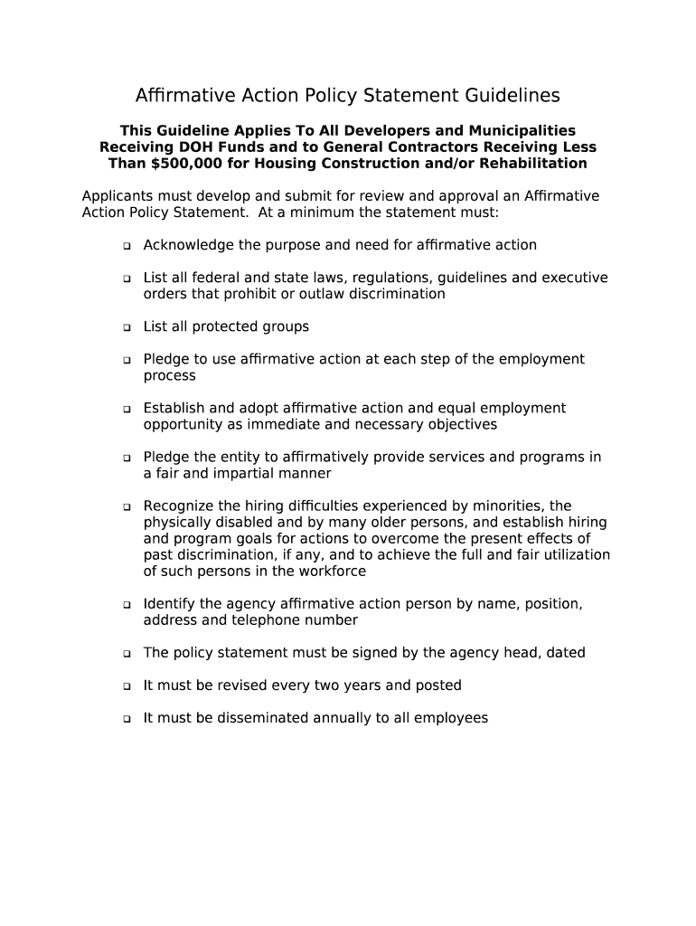 Recent Decisions Effecting Affirmative Action Requirements ... Doc ...