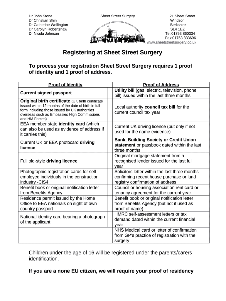 www.sheetstreetsurgery.co.uk Doc Template | pdfFiller