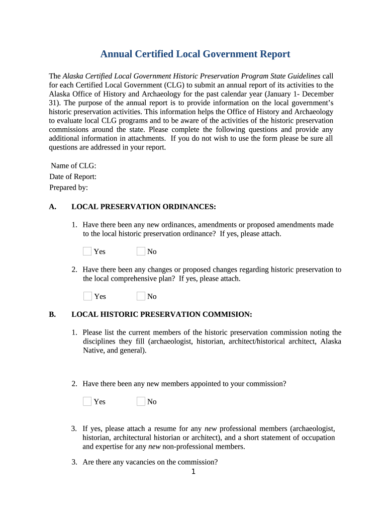 Certified Local Government Program - Alaska Department of ... Doc ...