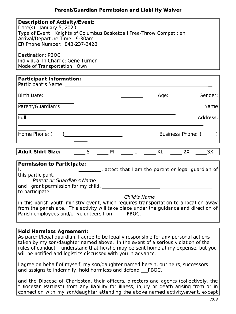 Type of Event:Knights of Columbus Basketball Free-Throw Competition Doc ...