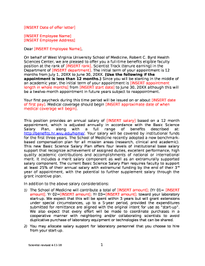 INSERT Date of offer letter INSERT Employee Name ... Doc Template ...