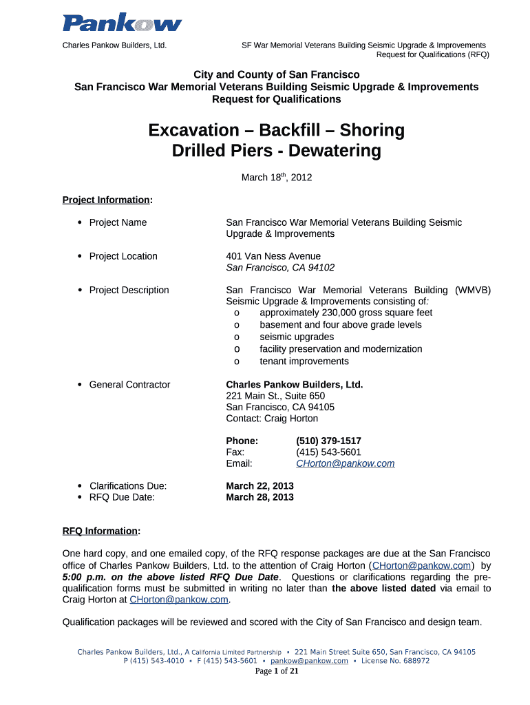 Model RFP - San Francisco Doc Template | pdfFiller