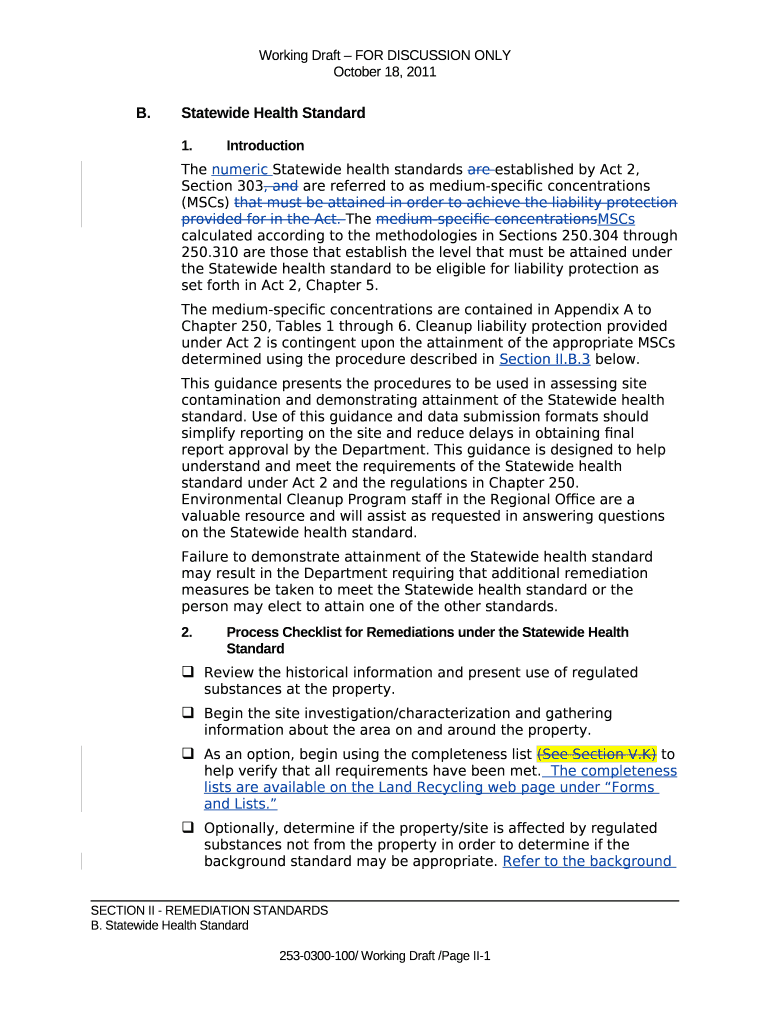 Statewide Health Standard Doc Template | pdfFiller