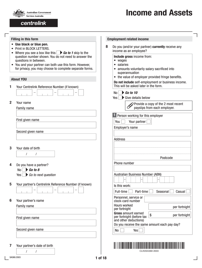 Balance Sheet Centrelink - Fill Online, Printable, Fillable, Blank ...