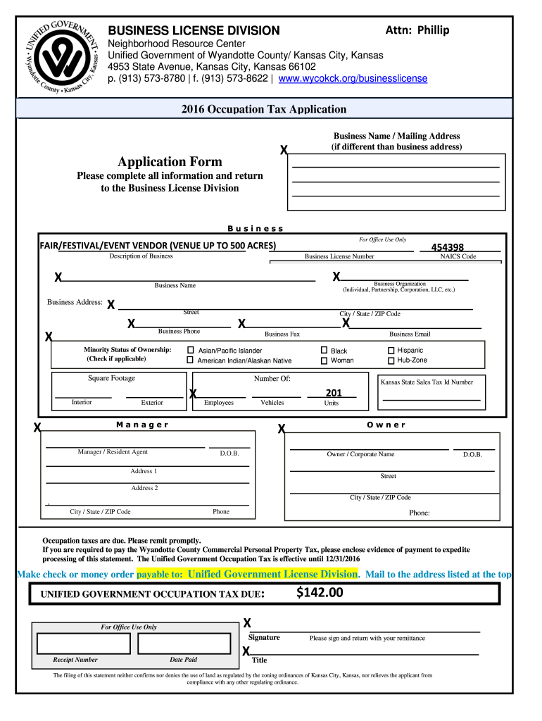 Fillable Online Licenses, Applications & Permits - Unified Government ...