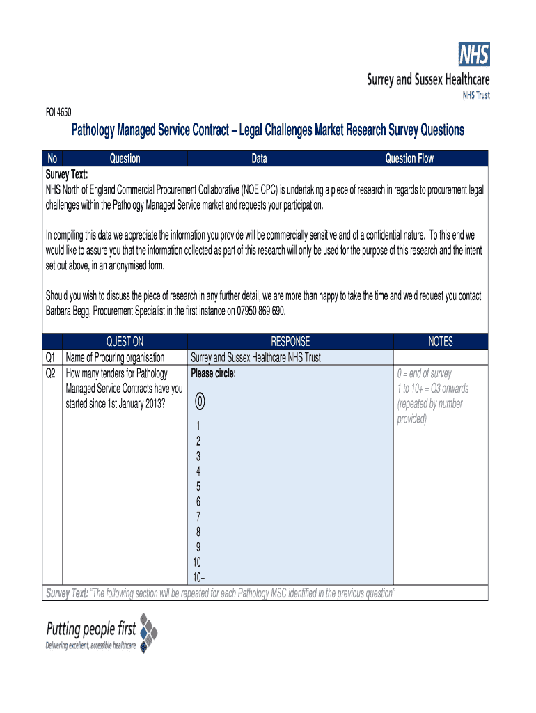 Fillable Online Pathology Managed Service ContractLegal Challenges ...