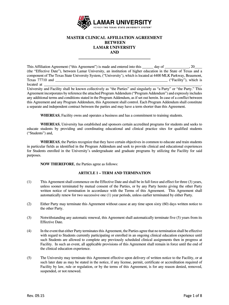 Fillable Online lamar university compliance coversheet for clinical ...