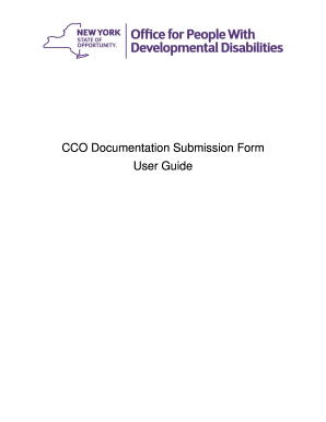 Fillable Online CCO Documentation Submission Form User Guide Fax Email Print - pdfFiller