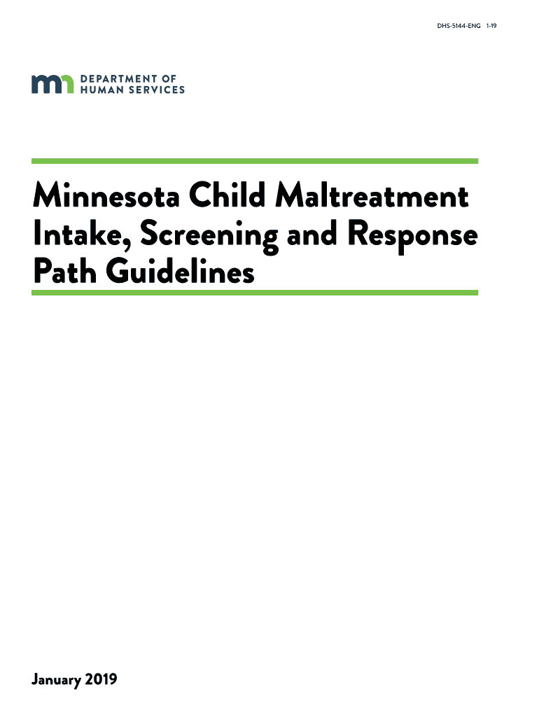 Fillable Online Minnesota Child Maltreatment Intake, Screening and ...