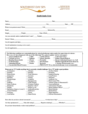 Fillable Online YOGA CLIENT INTAKE FORM - CONFIDENTIAL INFORMATION ...