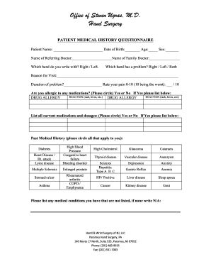 Fillable Online 3 - Intake History Form for New Patients Fax Email ...