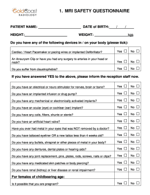 Fillable Online INTRAVENOUS CONTRAST MEDIUM (DYE) AND QUESTIONNAIRE ...