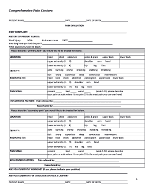 Fillable Online History of Present Illness: The Who, What, When, Where ...