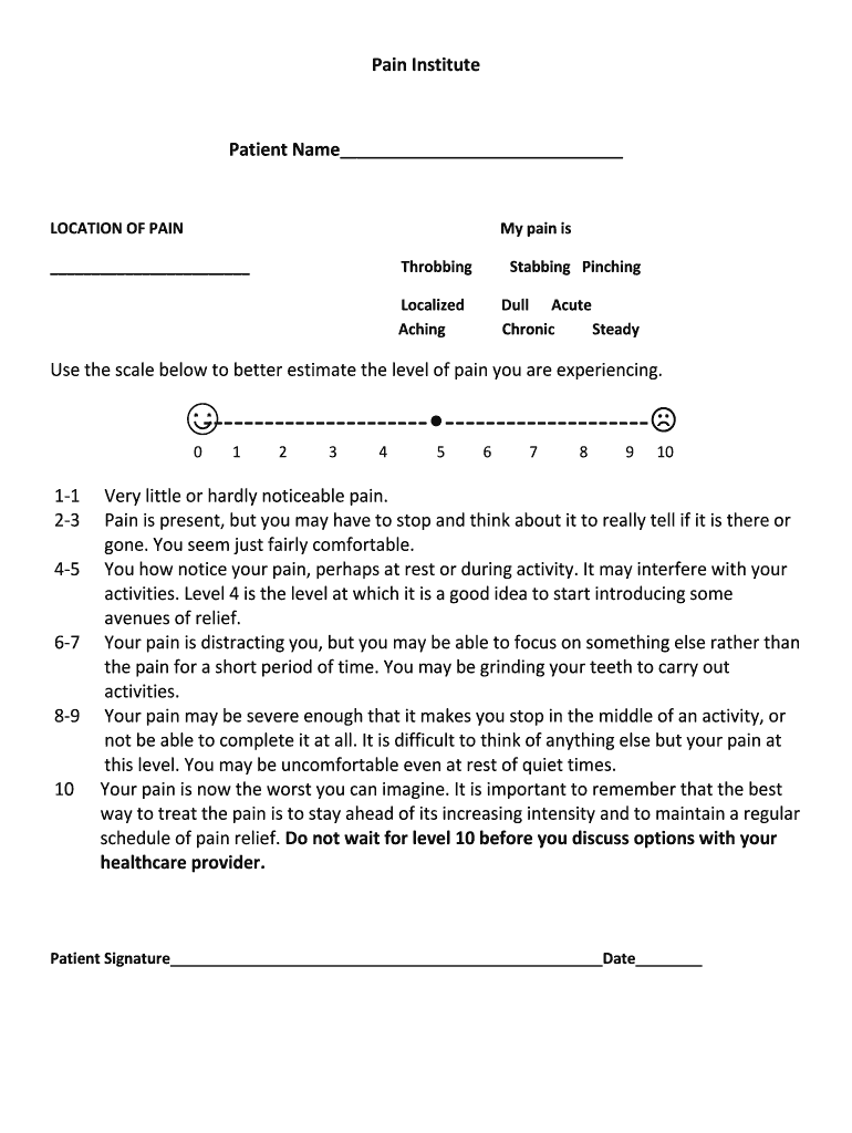 Fillable Online Acute and Chronic Pain FlashcardsQuizlet Fax Email ...
