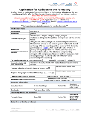 Fillable Online So CO Drug Formulary Addition or Deletion Request form ...