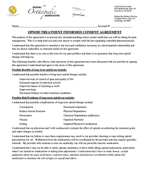 Fillable Online OPIOID TREATMENT INFORMED CONSENT AGREEMENT Fax Email ...