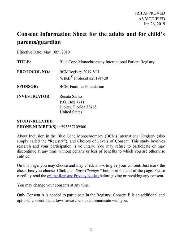 Fillable Online Consent Information Sheet for the adults and for childs ...