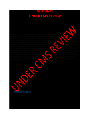 Fillable Online Section 1135 Waiver COVID-19 State/Territory Request ...