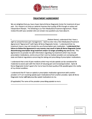 Fillable Online ANNUAL TREATMENT AGREEMENT Fax Email Print - pdfFiller