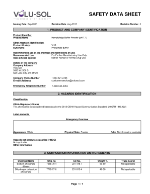 Fillable Online SAFETY DATA SHEET - StatLab Fax Email Print - pdfFiller