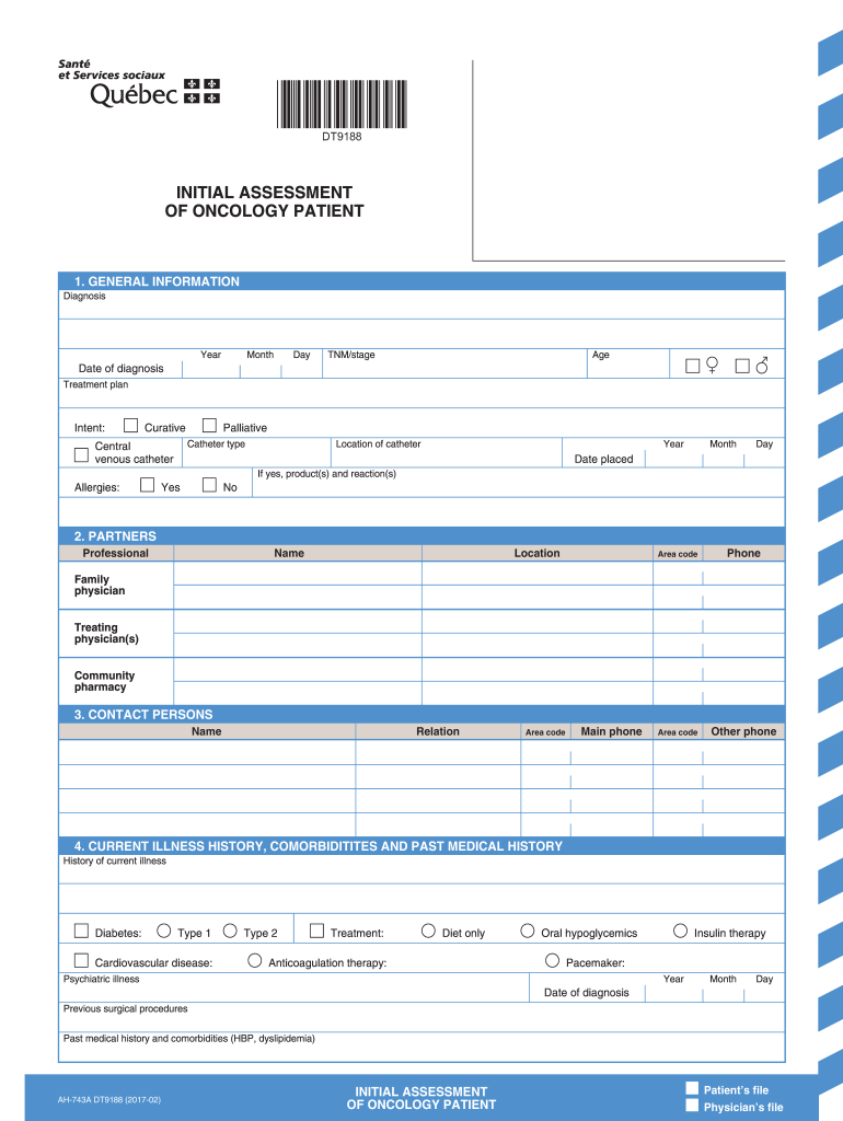 INITIAL ASSESSMENT OF ONCOLOGY PATIENT - Fill and Sign Printable ...