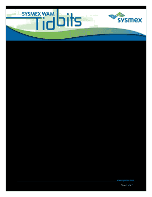 Fillable Online WAM Customer TidBit Template Fax Email Print - pdfFiller