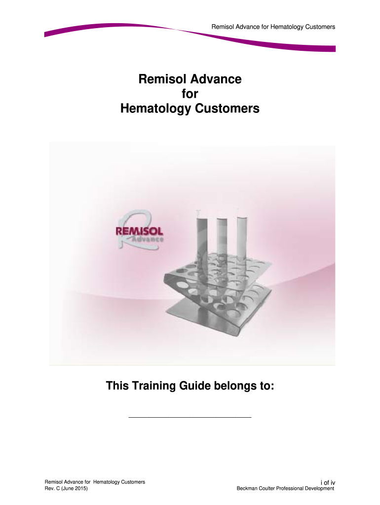 Remisol Advance User Guide - Fill Online, Printable, Fillable, Blank ...
