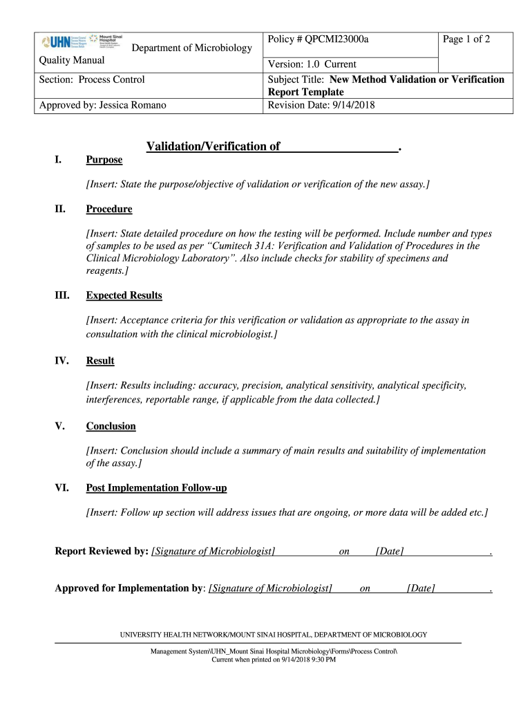 Fillable Online Section: Process Control Fax Email Print - pdfFiller