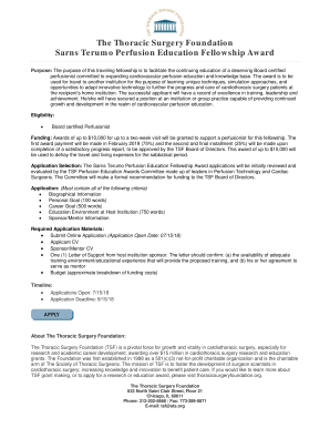 Fillable Online The Thoracic Surgery Foundation Fax Email Print - pdfFiller