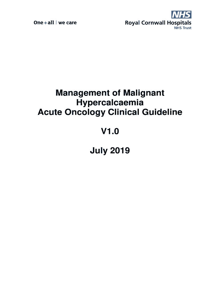 Fillable Online Hypercalcemia of Malignancy: An Update on Pathogenesis ... Fax Email Print ...