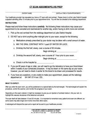 Fillable Online CT Oral Contrast Prep for Abdomen/Pelvis with Contrast ...