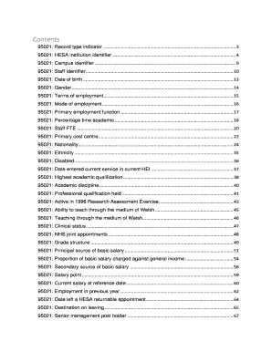 Fillable Online Staff identifier - HESA Fax Email Print - pdfFiller